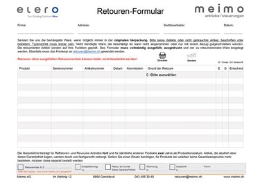 Retoure | Meimo AG